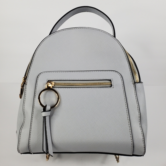 Bags | Small Gray Backpack Purse | Poshmark